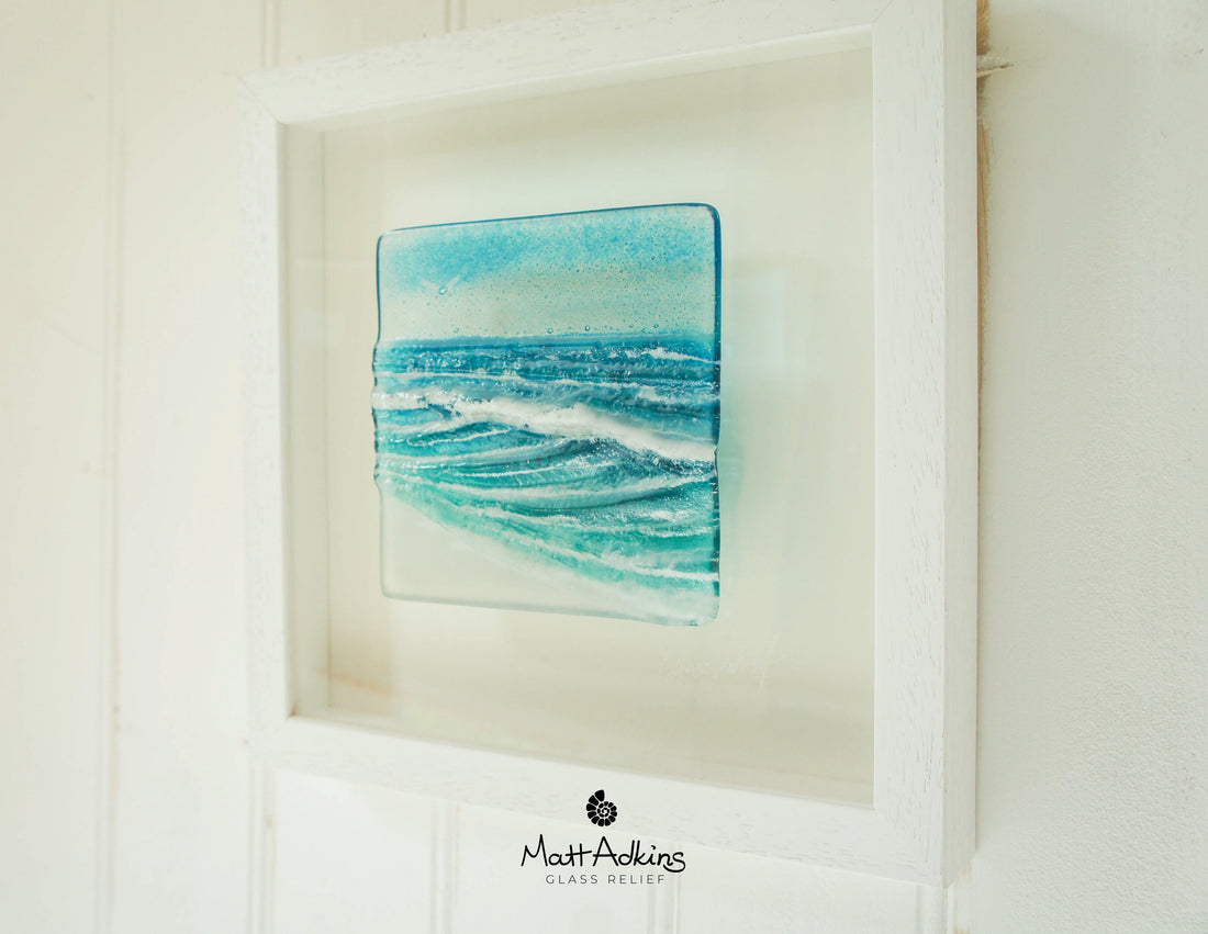 Wave in a Box - Model 1 D1 - 25x25(10") – Matt Adkins at Glass Relief Ltd