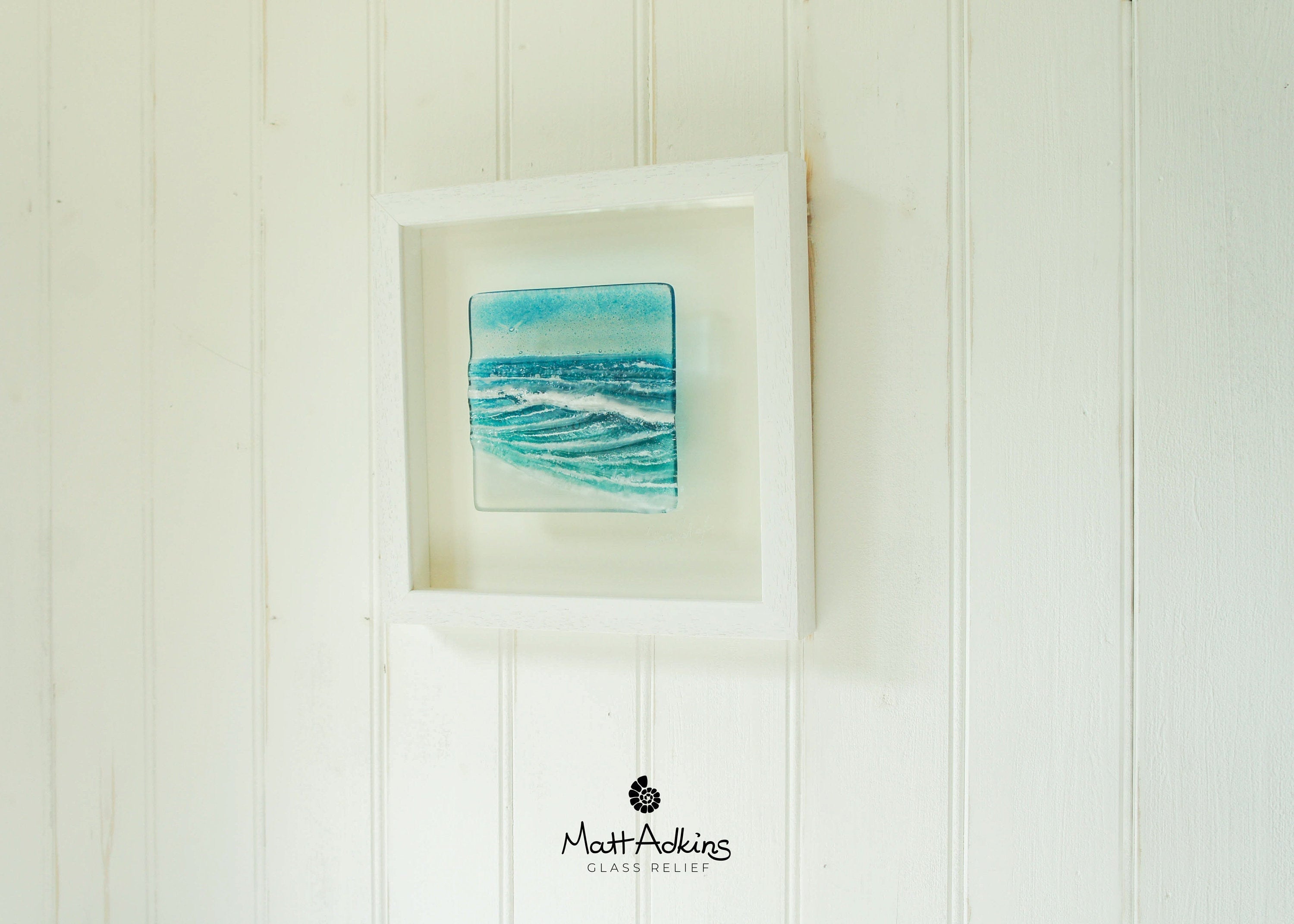 Wave in a Box - Model 1 D1 - 25x25(10") – Matt Adkins at Glass Relief Ltd