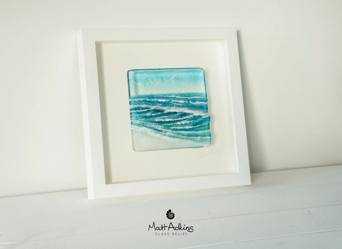 Wave in a Box - Model 1 D1 - 25x25(10") – Matt Adkins at Glass Relief Ltd
