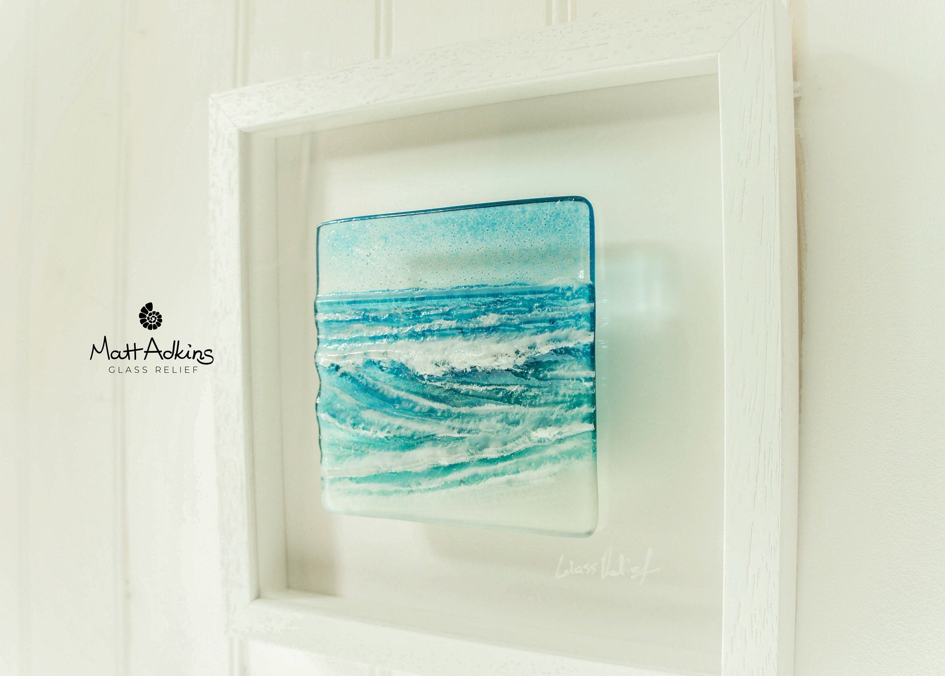 Wave in a Box - Model 1 D2 - 25x25(10") – Matt Adkins at Glass Relief Ltd