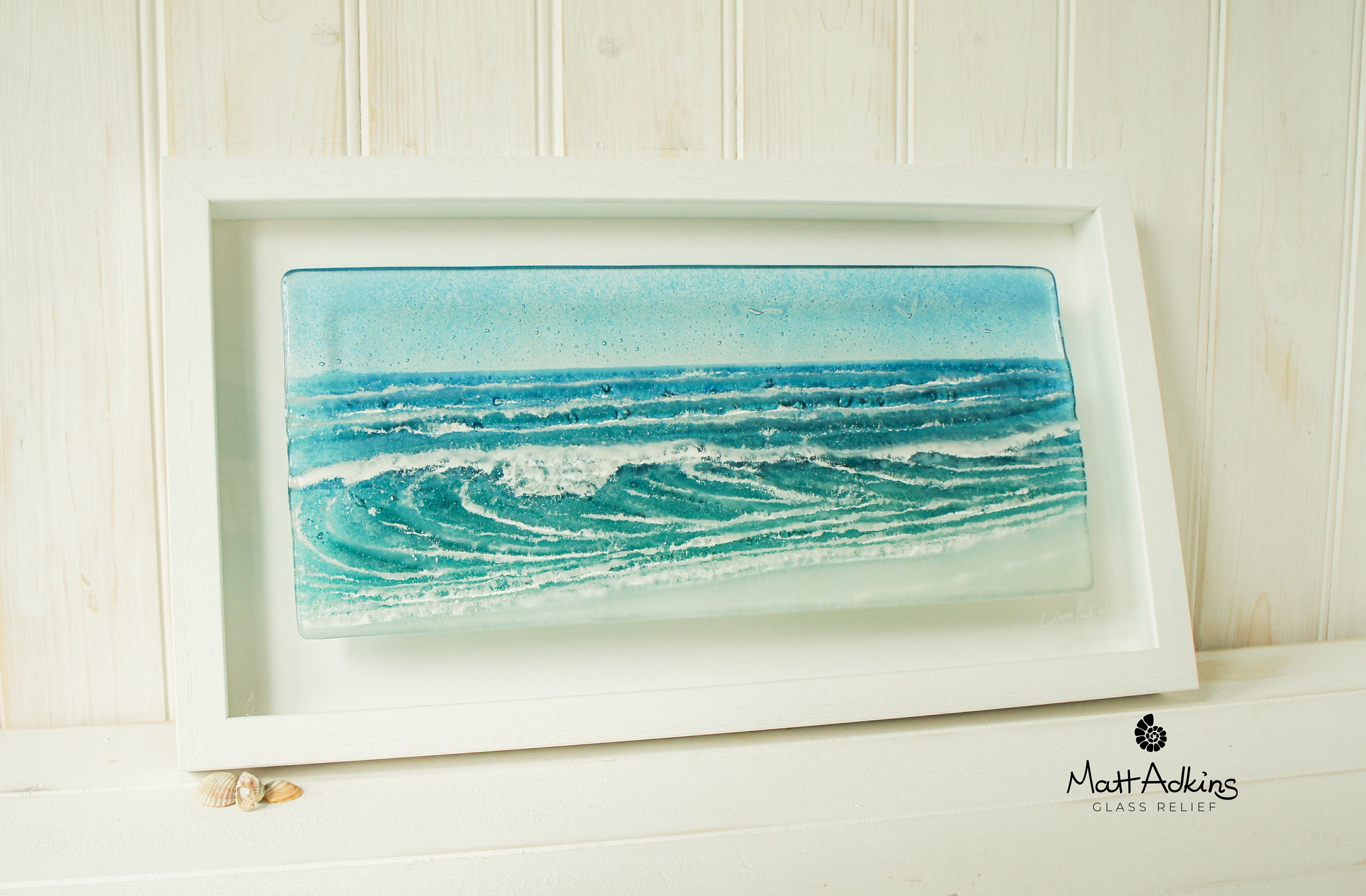 Wave Frame - Landscape D1 - 45x25cm(18x10") – Matt Adkins at Glass ...